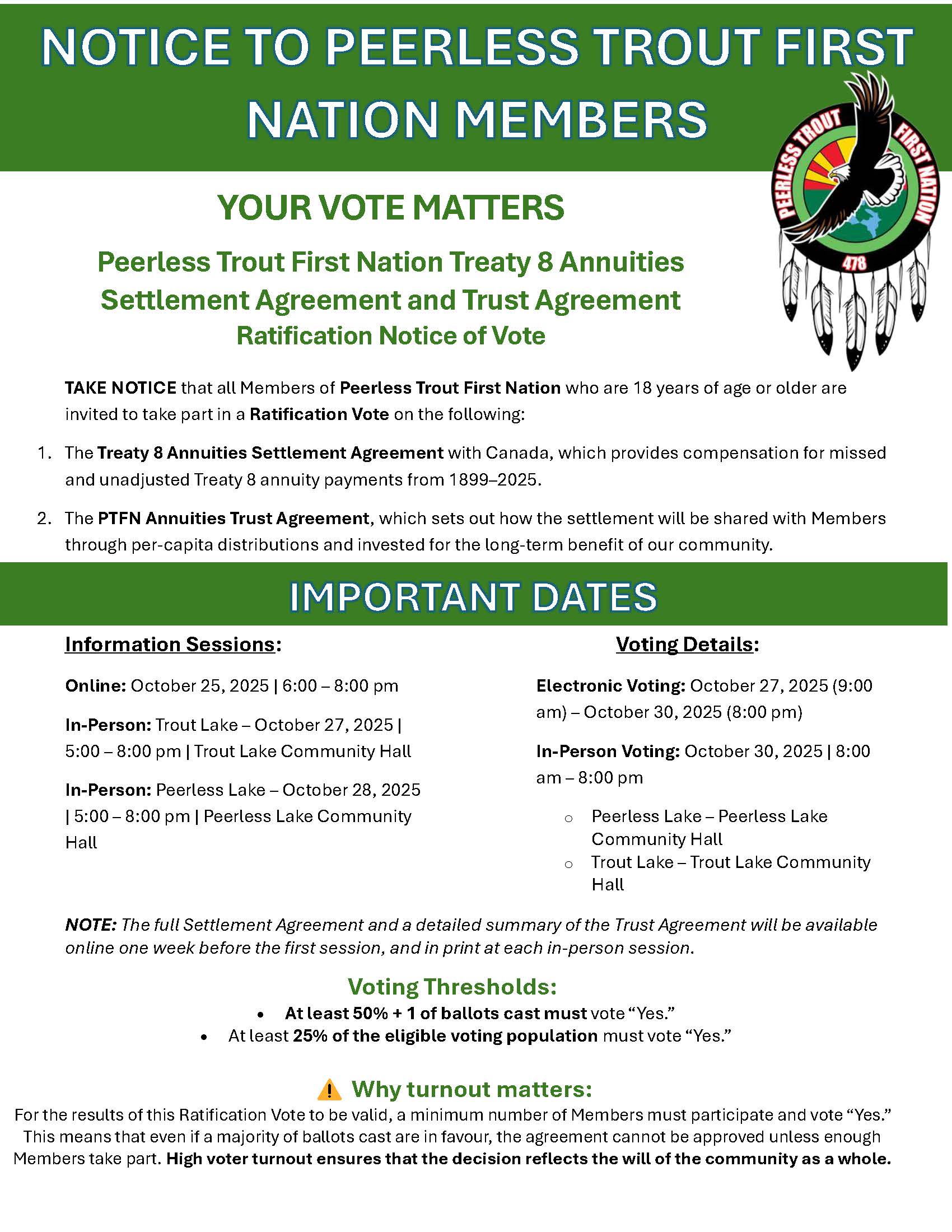 PTFN Notice of Vote - Peerless Trout First Nation